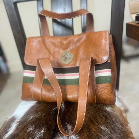 kate spade | Bags | Vintage Kate Spade Sienna Hadley Brown Leather ...